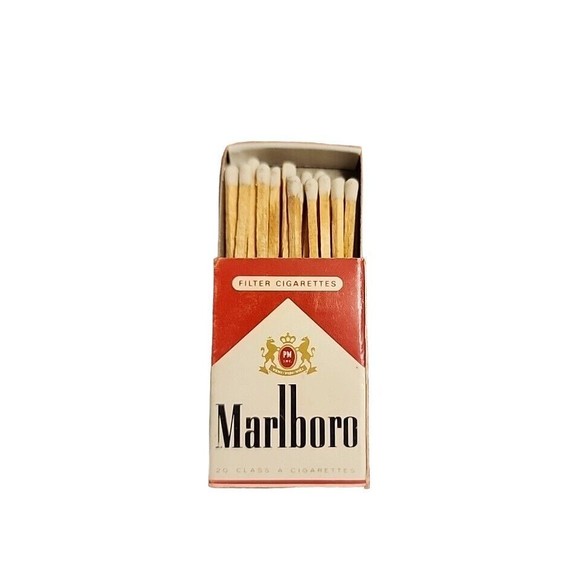 Art | Vintage Marlboro Cigarettes Mini Wood Stick Matches | Poshmark